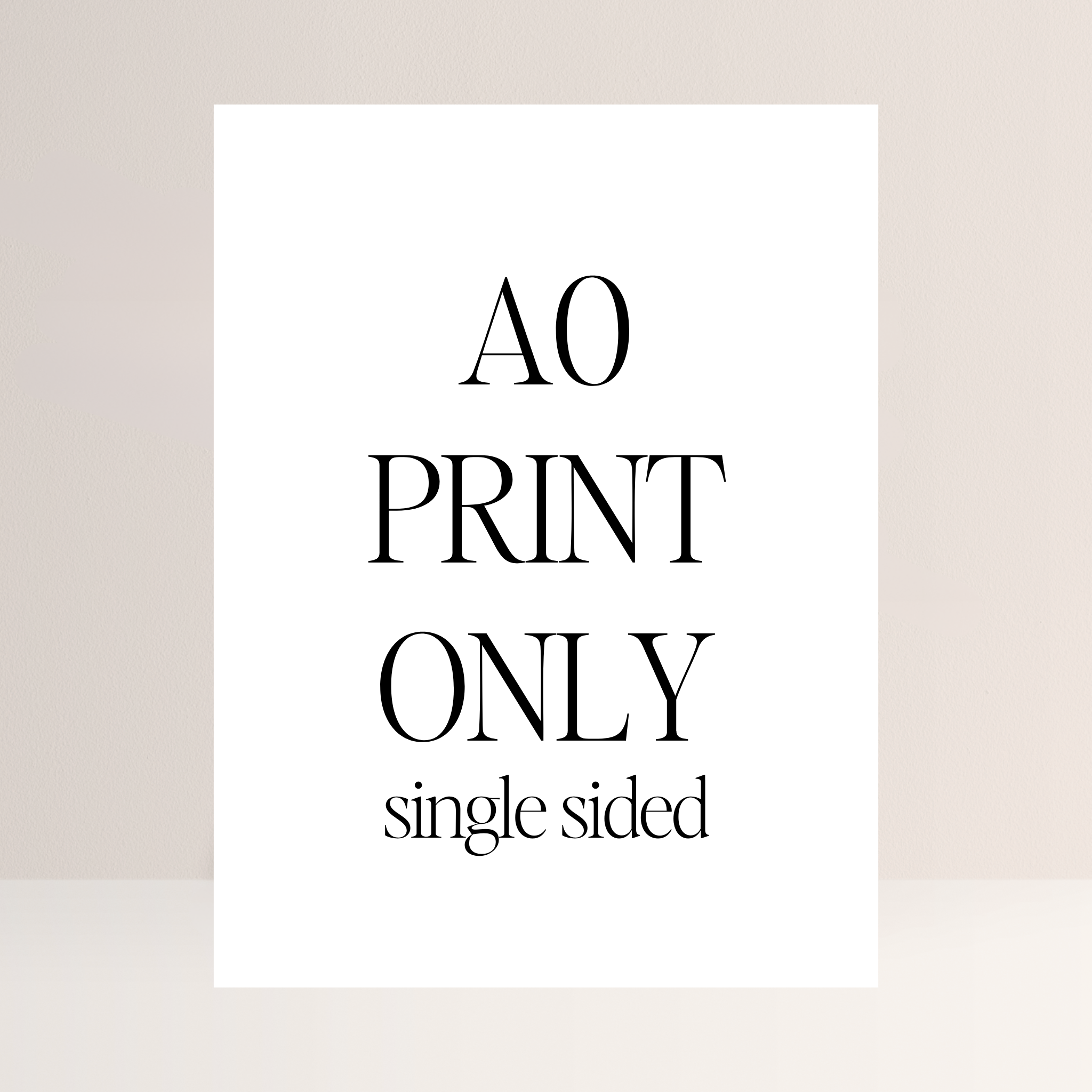 A0 Foam Board Sign Printing – 841x1189mm (Single Sided) – Luna Sign Studio