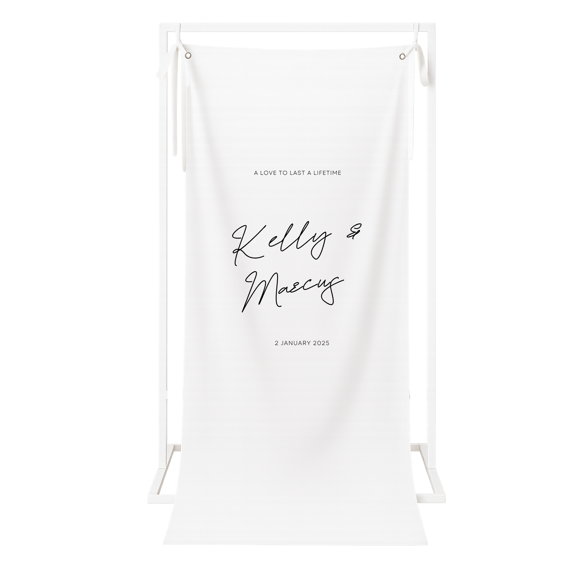 Custom Fabric Welcome Sign – Luna Sign Studio